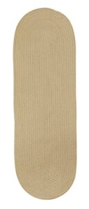 colonial mills reversible flat-braid runner rug 2'4" x 6 linen