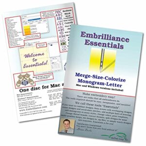 embrilliance essentials, embroidery software for mac & pc