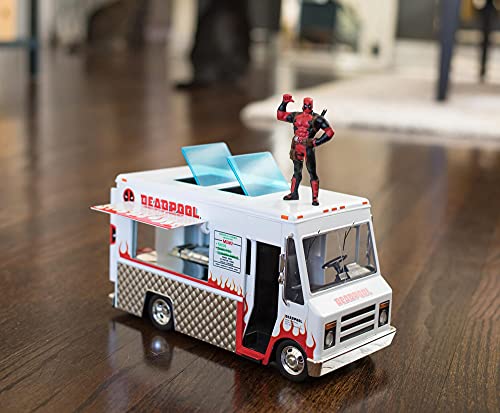 Marvel Deadpool & Taco Truck Die-cast Car, 1:24 Scale Vehicle, 2.75Collectible Figurine