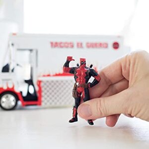 Marvel Deadpool & Taco Truck Die-cast Car, 1:24 Scale Vehicle, 2.75Collectible Figurine