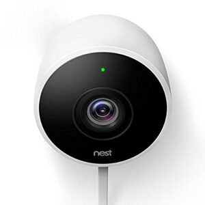 Nest Outdoor Security Camera White NC2100ES Bundle with 2 Pack WiFi Smart Plug