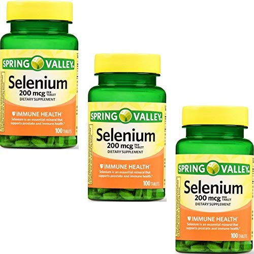 Spring Valley - Selenium 200 mcg, 100 Tablets by Spring Valley (3 Pack)