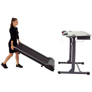 Exerpeutic 5000 ExerWork 20" Wide Belt Desk Treadmill with Adjustable Desktop Height, 325 lbs Capacity