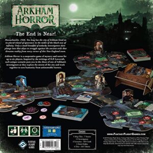 Arkham Horror 3rd Edition , Mystery /Strategy Game | Cooperative Board Game for Adults and Family| Ages 14+ | 1-6 Players | Average Playtime 2-3 Hours | Made by Fantasy Flight Games