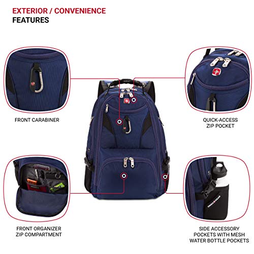 SwissGear 5977 ScanSmart Laptop Backpack, Navy, 17-Inch