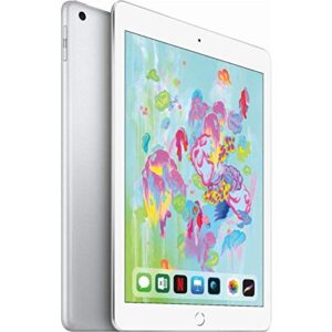 2018 apple ipad (9.7-inch, wi-fi, 128gb) - silver (renewed)