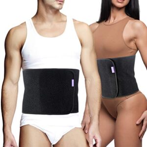 everyday medical abdominal binder post surgery - with bamboo charcoal accelerate healing and reduce swelling after c-section, abdomen surgeries, tummy tuck, bladder & gastric bypass belly girdle