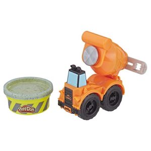 Play-Doh Wheels Mini Cement Truck Toy with 1 Can of Non-Toxic Cement Colored Buildin' Compound