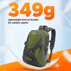 sunhiker Cycling Hiking Backpack Water Resistant Travel Backpack Lightweight SMALL Daypack M0714 (Navy Green)