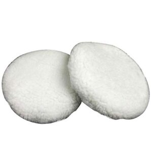 bjlongyi 2 pcs car polishing pad,cashmere polishing bonnet buffer microfiber car paint wax polisher cover 9-10 inch