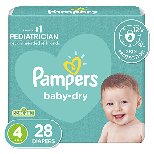 Pampers Cruisers Baby Dry Diapers, Size 4, 28 Count (Pack of 1)