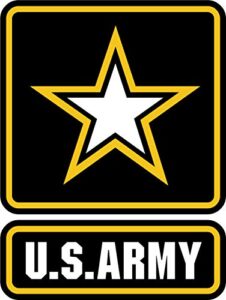 us army decal sticker - 3" x 4" - automotive quality printed vinyl