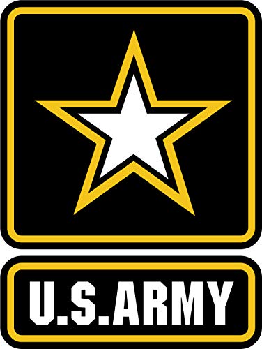 US Army Decal Sticker - 3" x 4" - Automotive Quality Printed Vinyl