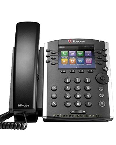 VVX 411 12-Line IP Phone Gigabit PoE (Renewed)