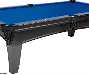 Granito Basalt Cloth - 18 Color Variations - for 7, 8, 8.5, 9, 10 Foot Tables (Tournament Blue, 8' Std Precut - Inside Table Dimensions 44" x 88')