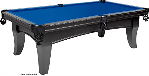 Granito Basalt Cloth - 18 Color Variations - for 7, 8, 8.5, 9, 10 Foot Tables (Tournament Blue, 8' Std Precut - Inside Table Dimensions 44" x 88')