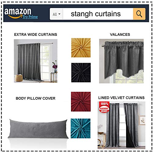 StangH Beige Blush Curtains Velvet - Home Decoration Back Tab Design Light Blocking Window Curtains, Sound Lower Privacy Drapes for Classroom/Baby Sleeping, W52 x L96, 2 Pieces