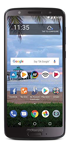 TracFone Motorola Moto G6 4G LTE Prepaid Smartphone (Locked) - Black - 32GB - Sim Card Included - CDMA