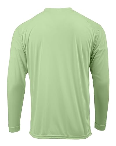 Paragon Mens Long Islander Performance Long Sleeve T-Shirt, M, Neon Lime-1