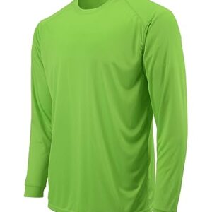 Paragon Mens Long Islander Performance Long Sleeve T-Shirt, M, Neon Lime-1