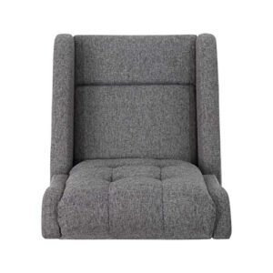 Great Deal Furniture Smith Traditional Upholstered Recliner, Charcoal Tweed