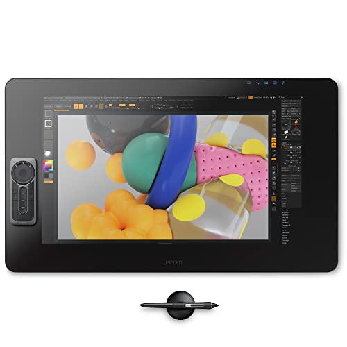 Wacom Cintiq Pro 24 Creative Pen and Touch Display – 4K graphic drawing monitor with 8192 pen pressure and 99% Adobe RGB (DTH2420K0), Black