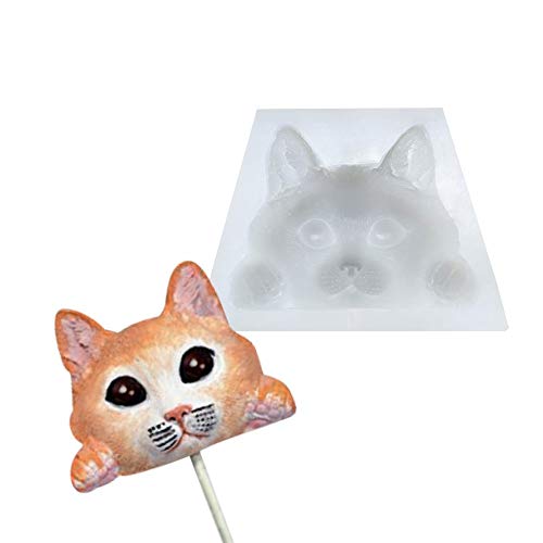 AK ART KITCHENWARE Cat Head 3D Silicone Cake Molds Soap Mold Mousse Mould Fondant Tools Cake Decorating Supplies Dessert Sweet Tools SM-1200