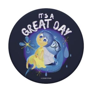 Disney Pixar Inside Out Joy Sadness It's A Great Day PopSockets Standard PopGrip