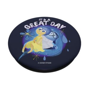 Disney Pixar Inside Out Joy Sadness It's A Great Day PopSockets Standard PopGrip