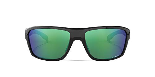 Oakley Men's OO9416 Split Shot Rectangular Sunglasses, Polished Black/Prizm Shallow Water Polarized, 64 mm