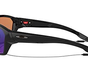 Oakley Men's OO9416 Split Shot Rectangular Sunglasses, Polished Black/Prizm Shallow Water Polarized, 64 mm