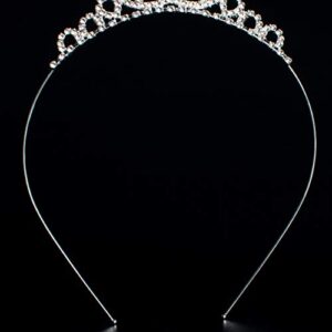 Girls Princess Crystal Tiara Crown For Birthday Party(Style1)