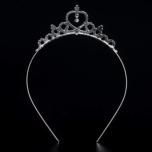 Girls Princess Crystal Tiara Crown For Birthday Party(Style1)