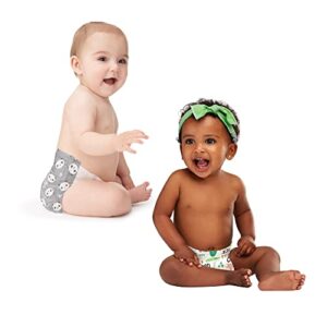 The Honest Company Clean Conscious Diapers | Plant-Based, Sustainable | Pandas + Barnyard Babies | Super Club Box, Size 2 (12-18 lbs), 152 Count