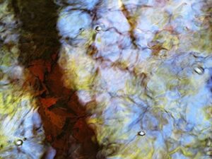 posterazzi abstract 28 massachusetts seekonk caratunk wildlife refuge ripples and reflections on water surface. poster print, (16 x 12)