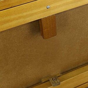 Casual Home Kennedy End Table Drawer, Concealment Furniture, Warm Brown