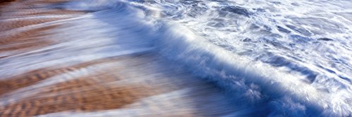 Posterazzi Receding waves across sand ripples Cerritos Beach Baja California Sur Mexico Poster Print, (27 x 9)