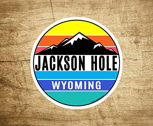 Jackson Hole Wyoming 3" Vinyl Decal Skiing Sticker Ski