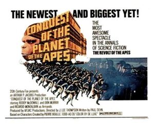 conquest of the planet of the apes poster 1972 (c) 20th century fox tm & copyright courtesy everett collection movie poster masterprint (28 x 22)