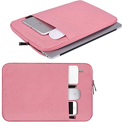 14-15 Inch Laptop Sleeve Bag Waterproof Shockproof Notebook Case for Acer Chromebook 14/Acer Aspire 14", HP Steam 14/HP Chromebook 14, MacBook Pro 15"/15.4", LG Gram 14, 14 inch Laptop Bag, Pink