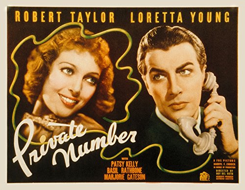 Posterazzi Private Number Loretta Young Robert Taylor 1936 (C) 20Th Century Fox Tm & Copyright/Courtesy: Everett Collection Movie Masterprint Poster Print, (28 x 22)