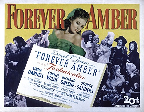 Posterazzi Forever Amber Linda Darnell 1947. Tm And Copyright (C) 20Th Century Fox Film All Rights Reserved. Movie Masterprint Poster Print, (28 x 22)