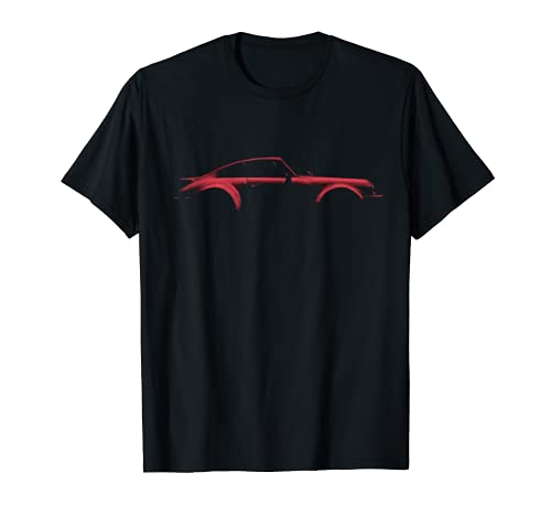 911 Silhouette | Classic Car Retro T-Shirt | Vintage Light