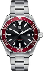 tag heuer aquaracer 300m red bezel 43mm men's watch way101b.ba0746