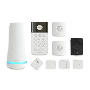 simplisafe 9 piece wireless home security system w/hd camera - optional 24/7 professional monitoring - no contract - compatible with alexa and google assistant