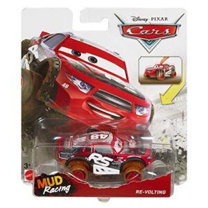 Mattel Disney Cars Toys XRS Mud Racing Racing T. G. Castlenut Vehicle 155 Scale Die-Casts, Real Suspensions, Off-Road, Dirt-Splashed Design, All-Terrain Wheels, Ages 3 and upâ€‹