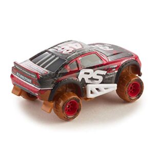 Mattel Disney Cars Toys XRS Mud Racing Racing T. G. Castlenut Vehicle 155 Scale Die-Casts, Real Suspensions, Off-Road, Dirt-Splashed Design, All-Terrain Wheels, Ages 3 and upâ€‹