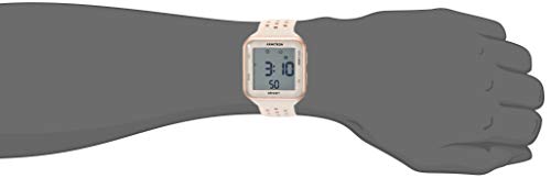 Armitron Sport Unisex 40/8417PBH Digital Chronograph Rose Gold-Tone and Blush Pink Perforated Silicone Strap Watch