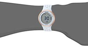 Armitron Sport Unisex 40/8423PBL Digital Chronograph Rose Gold-Tone and Powder Blue Perforated Silicone Strap Watch