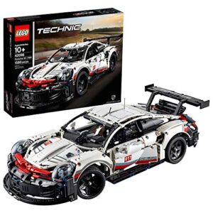 lego technic porsche 911 rsr race car model building kit 42096, advanced replica, exclusive collectible set, gift for kids, boys & girls